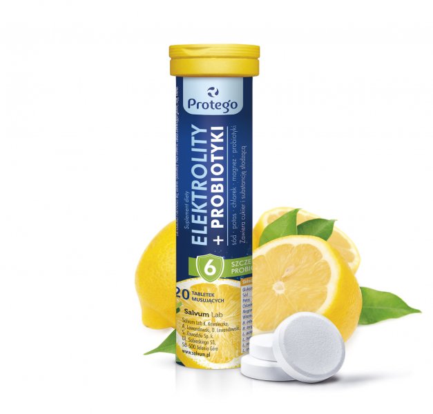 Protego Elektrolity + probiotyki / Produkty Salvum Lab